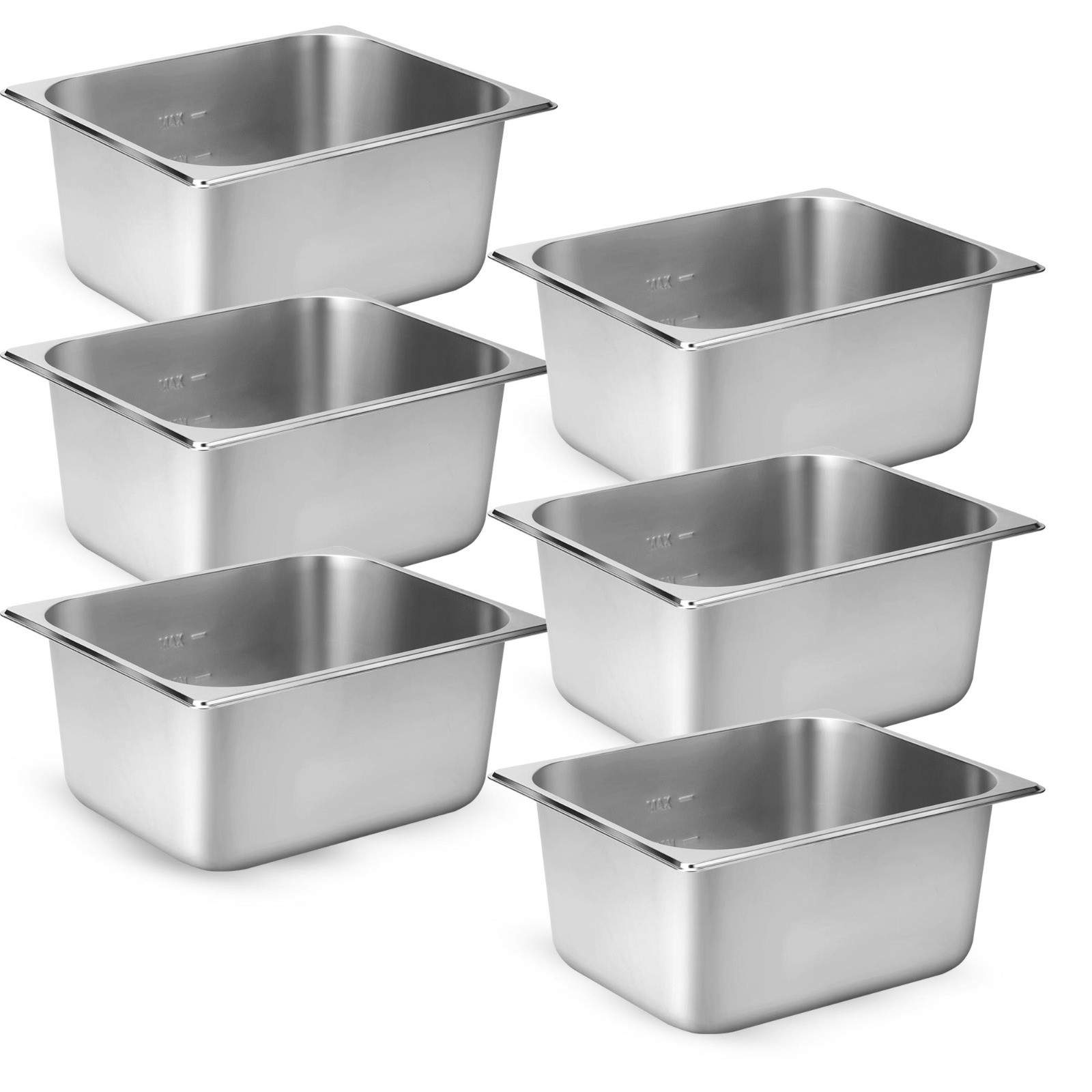 Bioexcel Full Size Steam Table Pan - Thick Stainless Steel Hotel Pans